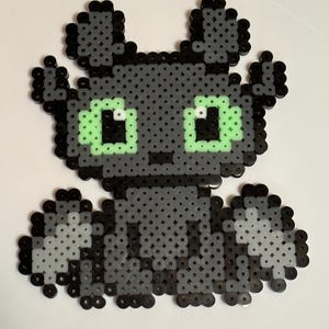 Toothless Perler Bead Art - Etsy
