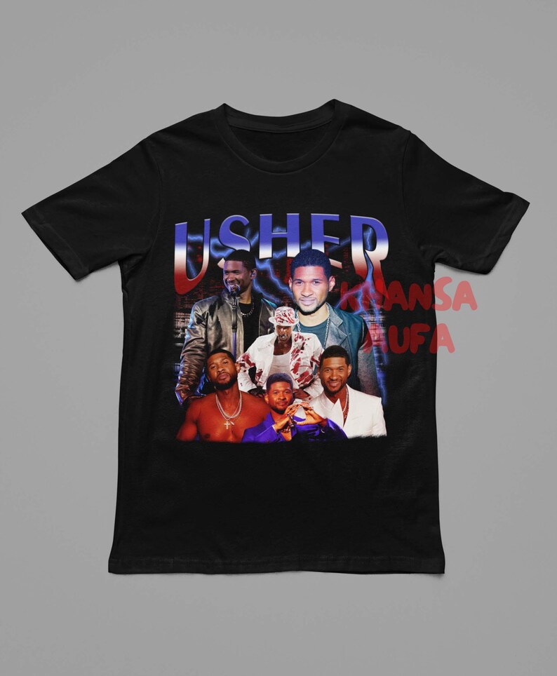 Vintage Usher Singer Shirt, Music Tee, Concert Wear, Pop Star Tee, Fan ...