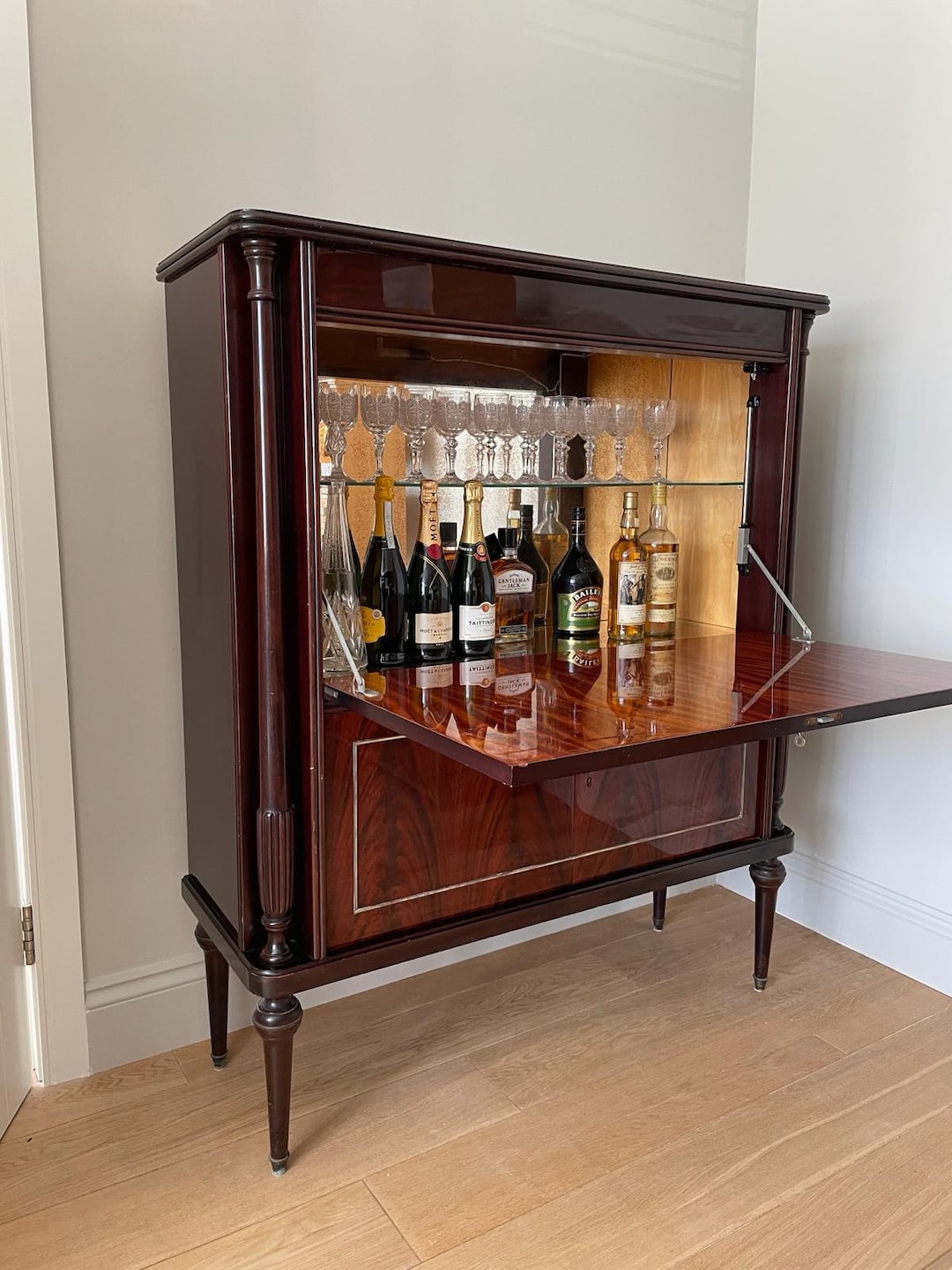 Vintage Wine Cabinet, Mahogany Wine Cabinet, Wine Liquor Alcohol ...