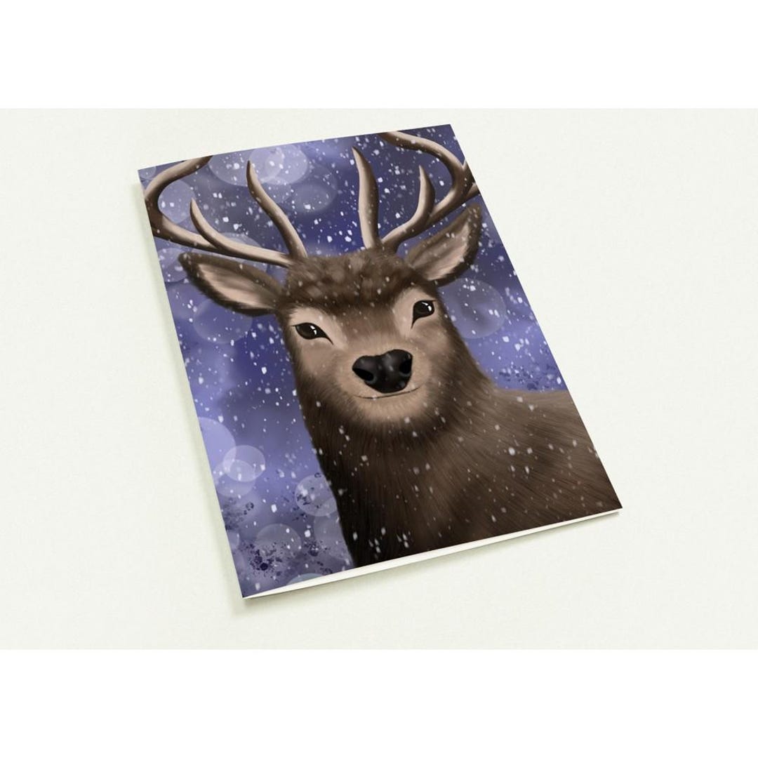 Pack of 10 Reindeer Greeting Cards (EU & Rest of World) - Etsy