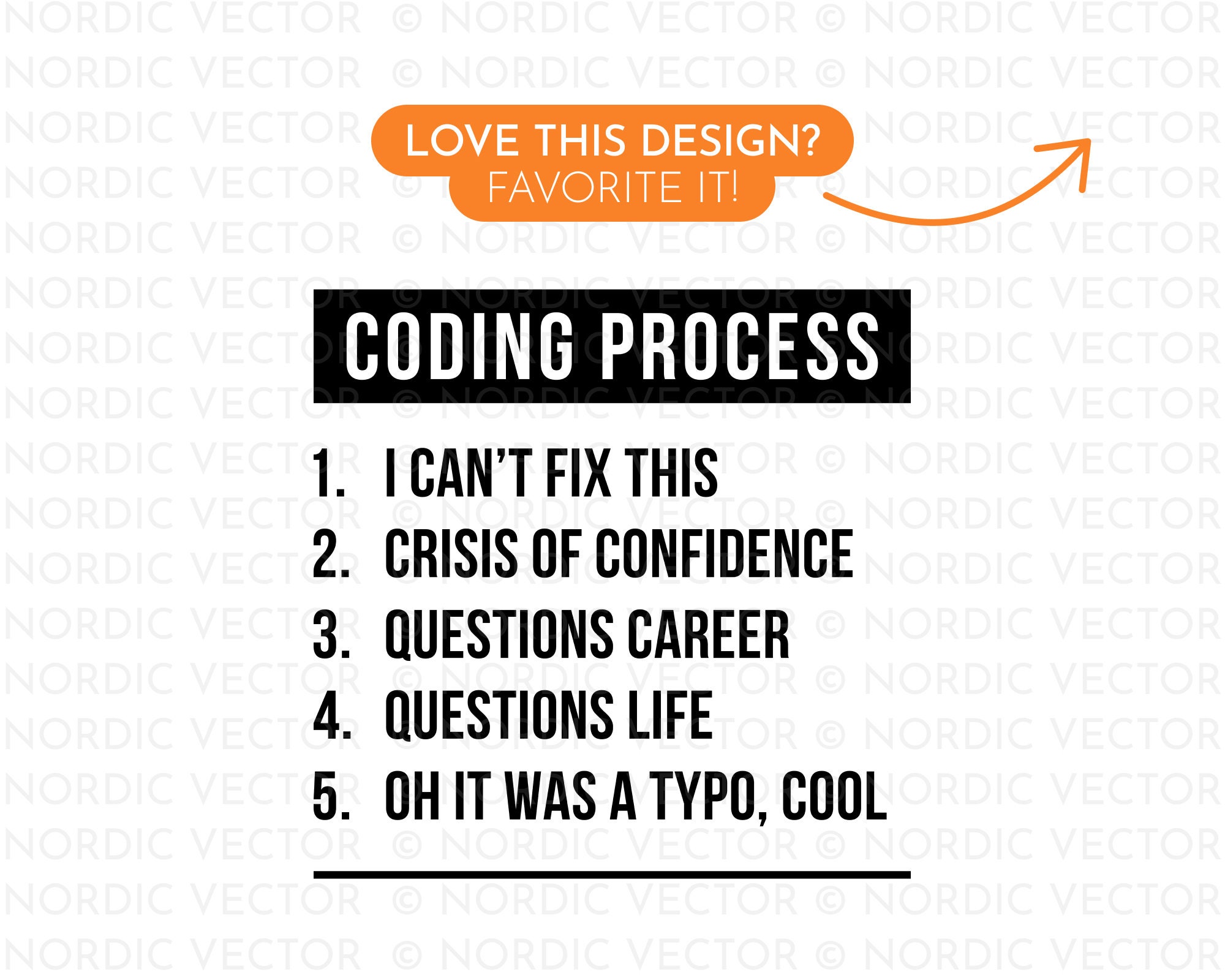 Funny Programmer Svg, Coding Process Steps Svg, Programming Svg, Png, Dxf Clipart, Cut File for ...