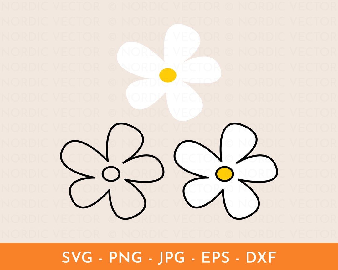 Daisy SVG, Daisy Flower Svg, Retro Daisy Png, Summer Svg, Spring Svg ...