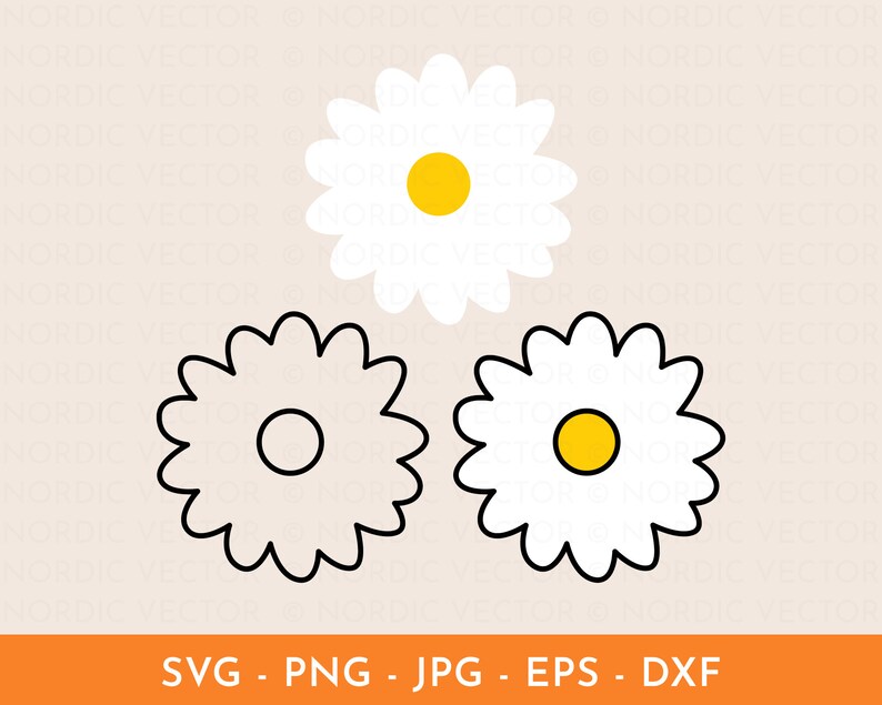 Daisy SVG, Daisy Flower Svg, Retro Daisy Png, Summer Svg, Spring Svg ...