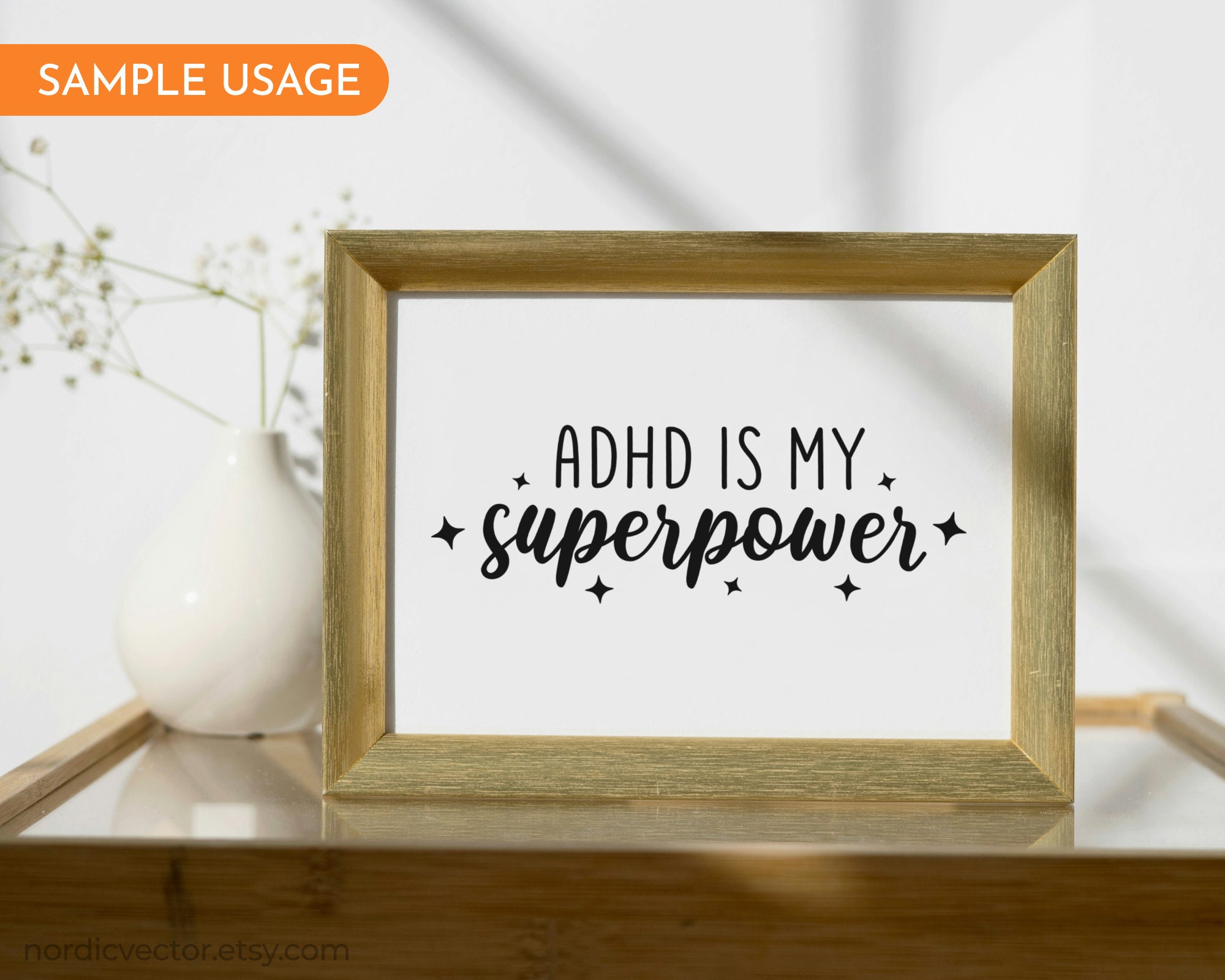 ADHD is My Superpower Svg, ADHD Svg, ADHD Quotes Svg, Neurodiversity ...