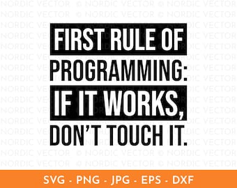 Funny Programmer Quote Svg, Coder Svg, Programming Svg, Computer Nerd Svg, Png, Dxf Clipart, Cut ...