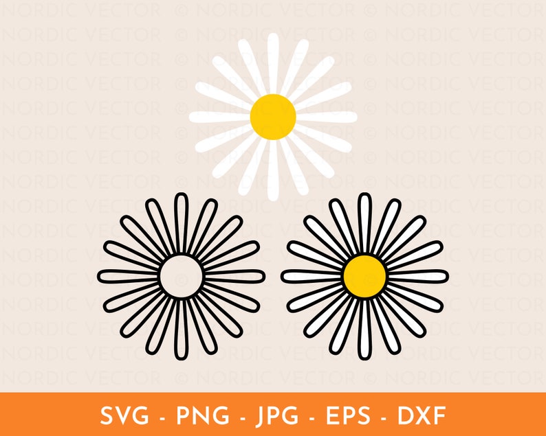 Daisy SVG, Daisy Flower Svg, Retro Daisy Png, Summer Svg, Spring Svg ...