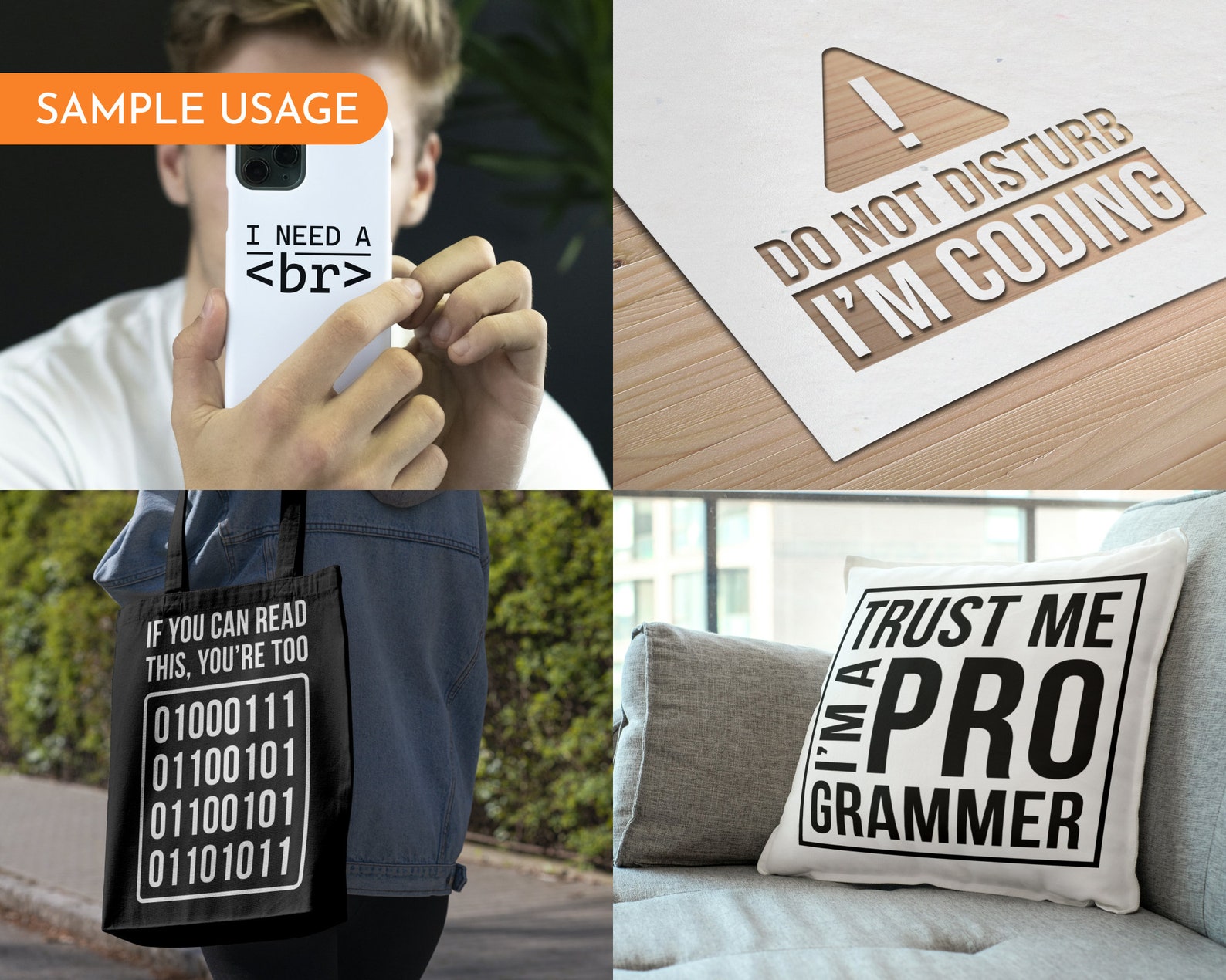 Programmer SVG Bundle, Coding Quote Svg, Computer Geek Svg, Nerd Svg, Png, Dxf ︱ Clipart, Cut ...