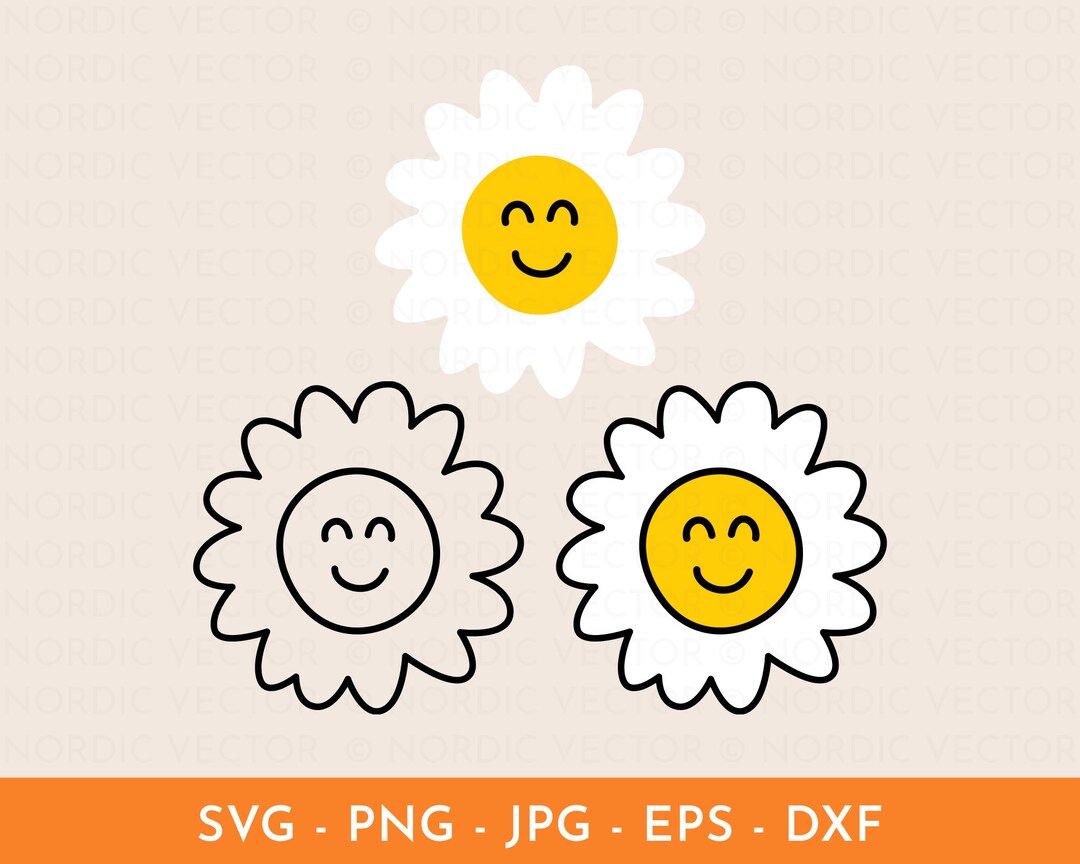 Daisy SVG, Daisy Flower Svg, Retro Daisy Png, Summer Svg, Spring Svg ...