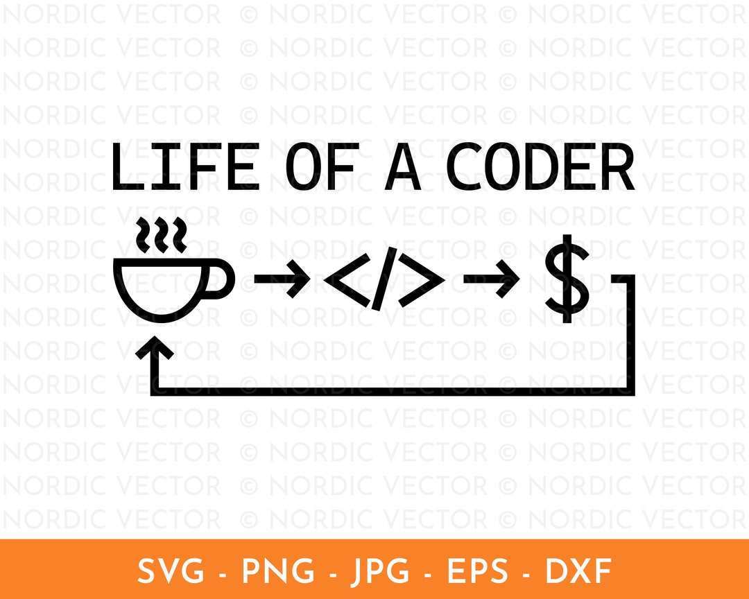 Funny Programmer Svg Life Of A Coder Svg Programming Svg Coder Png