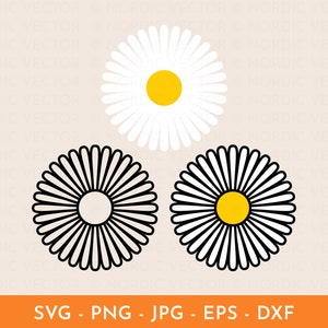 Daisy SVG, Daisy Flower Svg, Retro Daisy Png, Summer Svg, Spring Svg ...