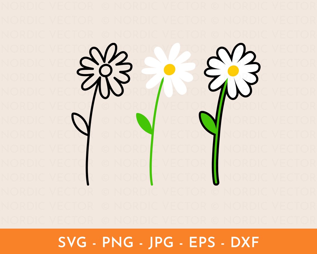Daisy SVG, Daisy Flower Svg, Retro Daisy Png, Summer Svg, Spring Svg ...