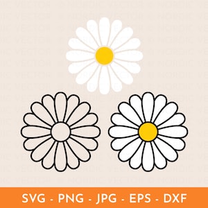 Daisy SVG, Daisy Flower Svg, Retro Daisy Png, Summer Svg, Spring Svg ...