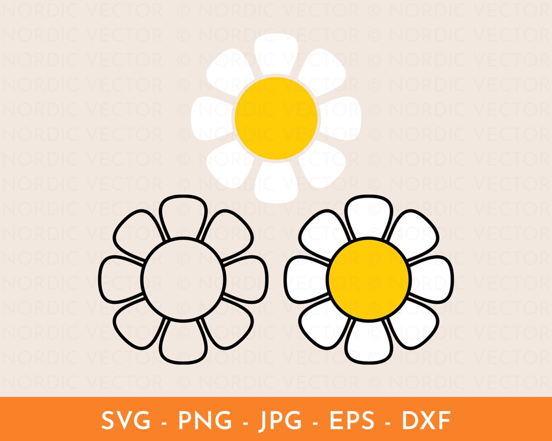 Daisy SVG, Daisy Flower Svg, Retro Daisy Png, Summer Svg, Spring Svg ...