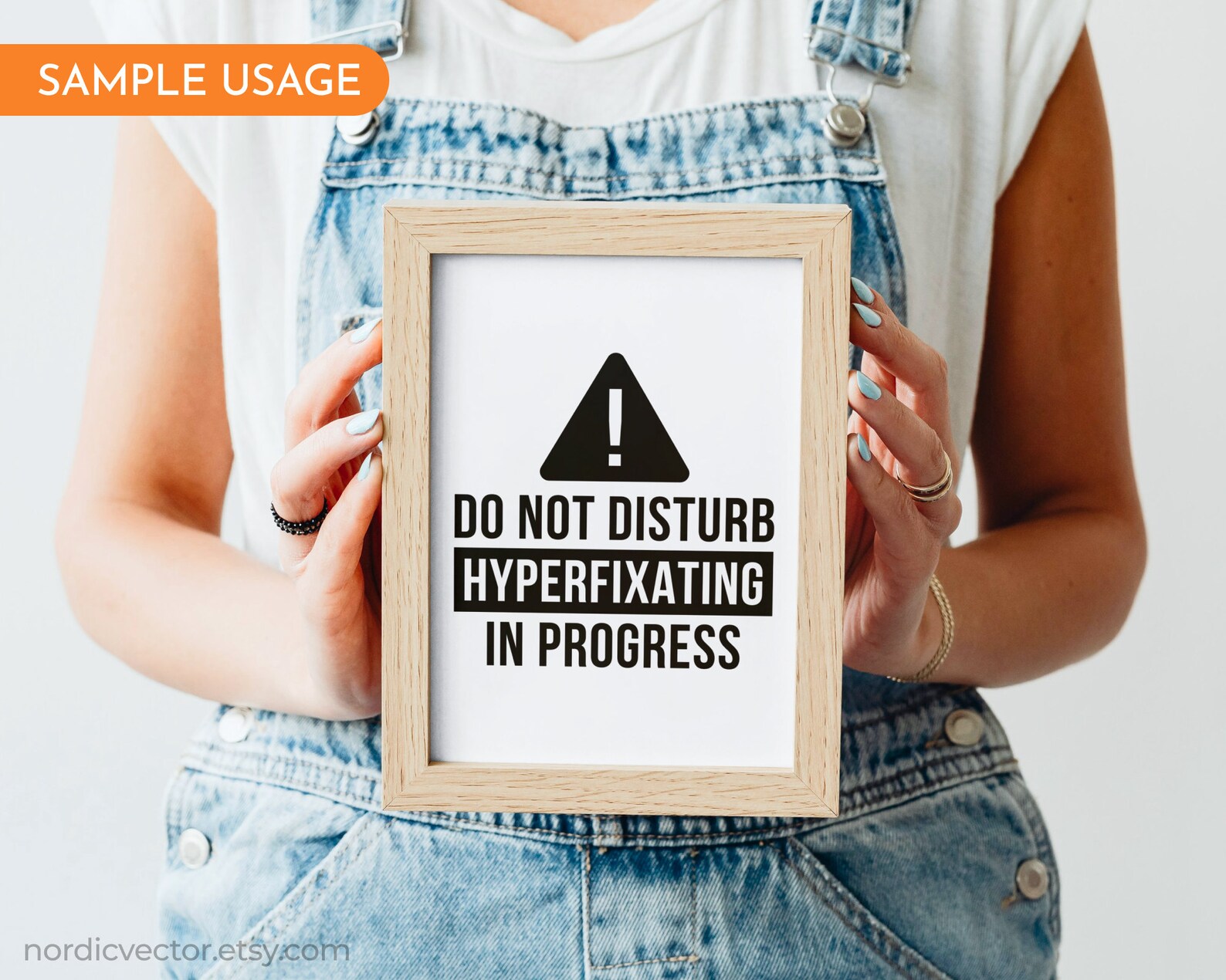 Hyperfixation, Svg TDAH, Autisme, Png neurodiversité, panneau d ...