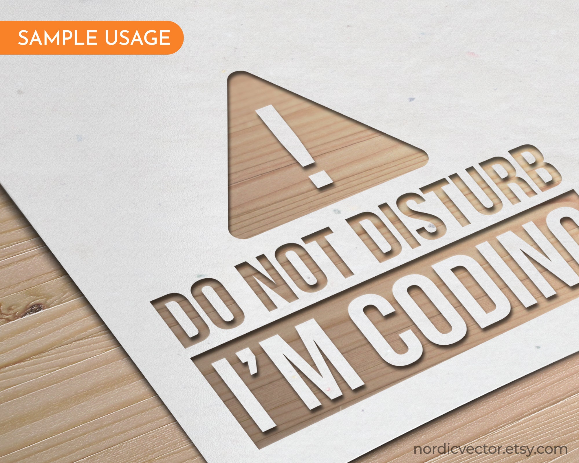 Programmer Quote Svg, Don't Disturb I'm Coding Warning Sign ...