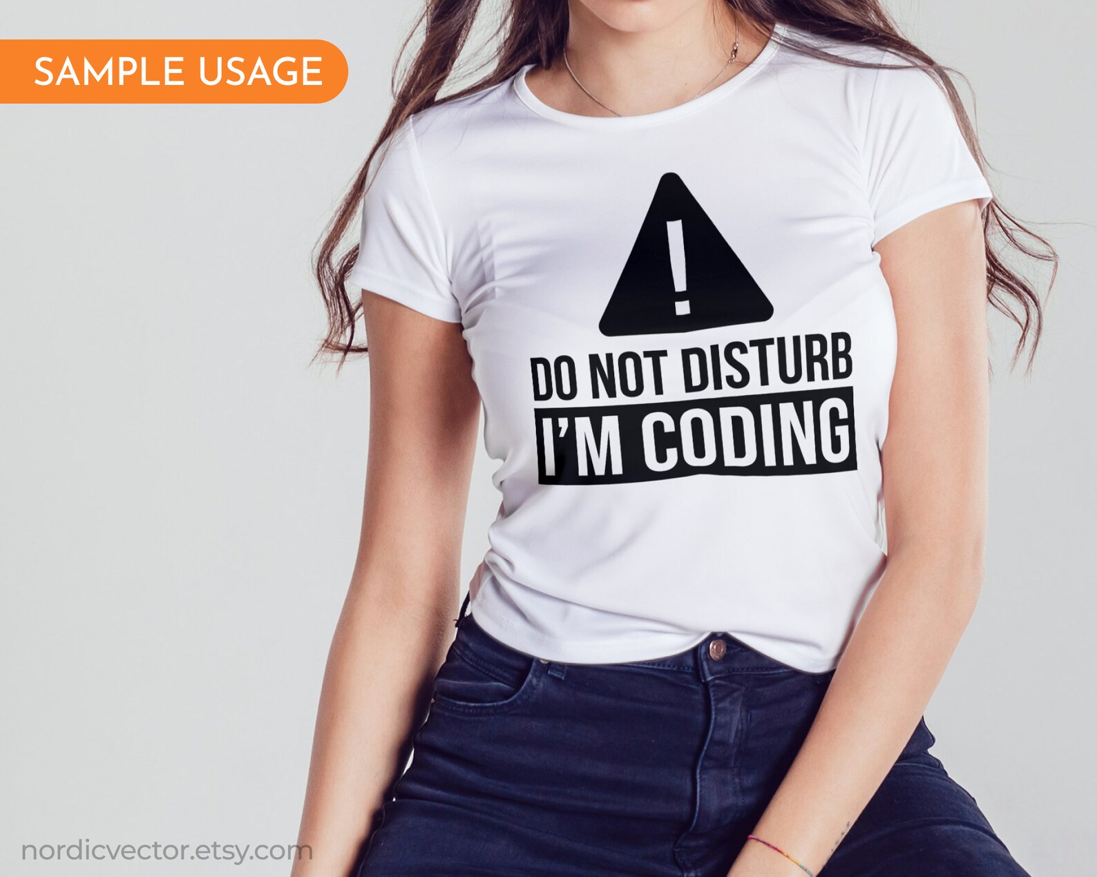 Programmer Quote Svg, Don't Disturb I'm Coding Warning Sign, Programming Svg, Coder Svg, Png ...
