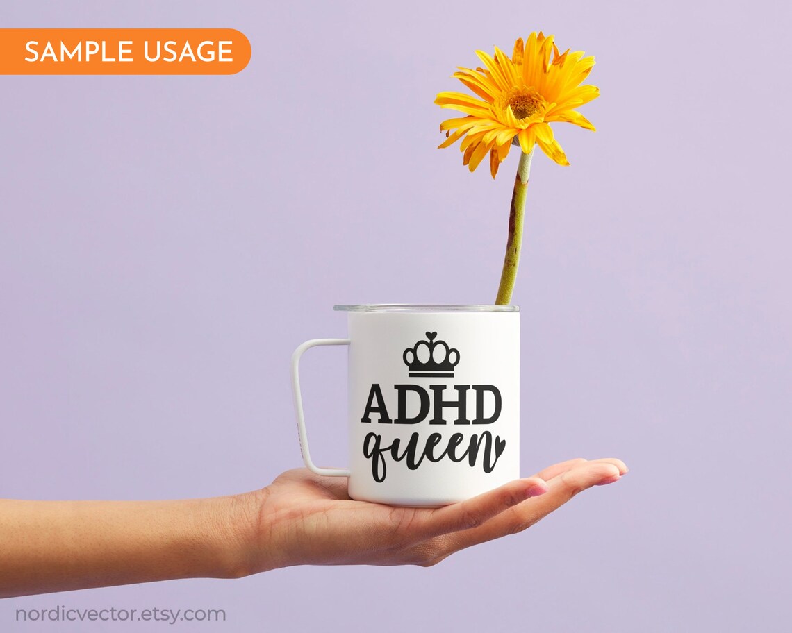 Adhd Queen Svg, Adhd Kid Printable, Adhd Quotes Svg, Neurodiversity ...