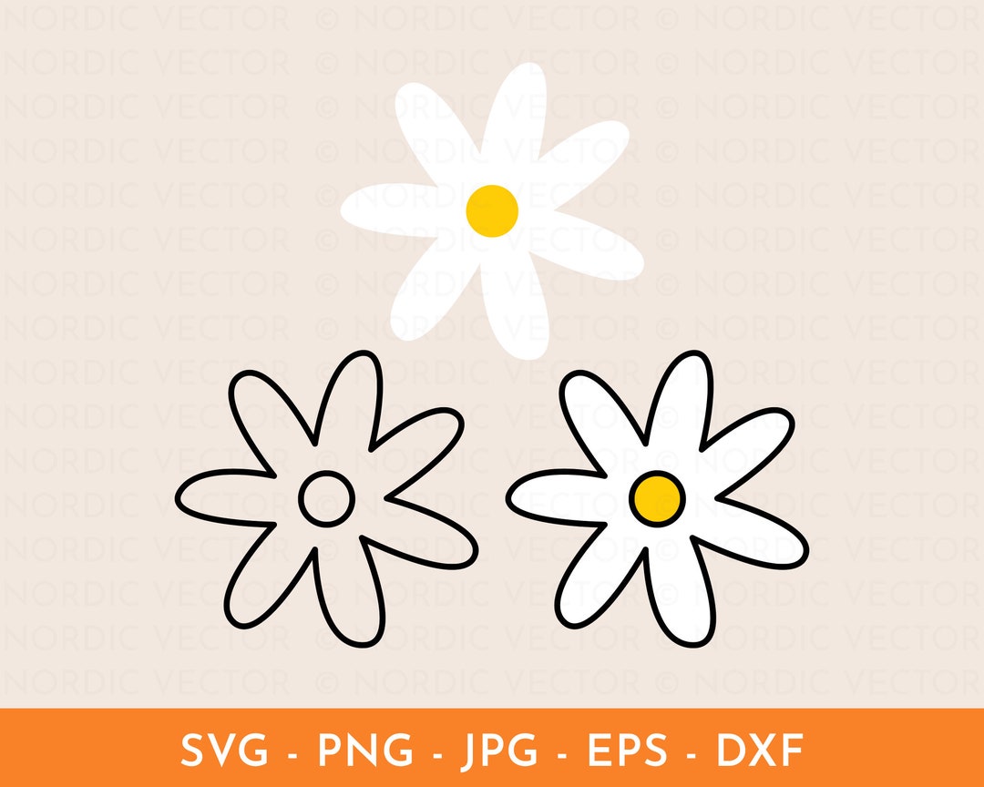 Daisy SVG, Daisy Flower Svg, Retro Daisy Png, Summer Svg, Spring Svg ...