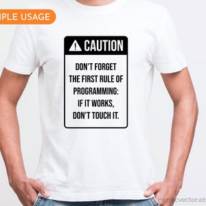 Funny Programmer Warning Sign Svg, Coder Quote Svg, Programmer Svg, Png ...
