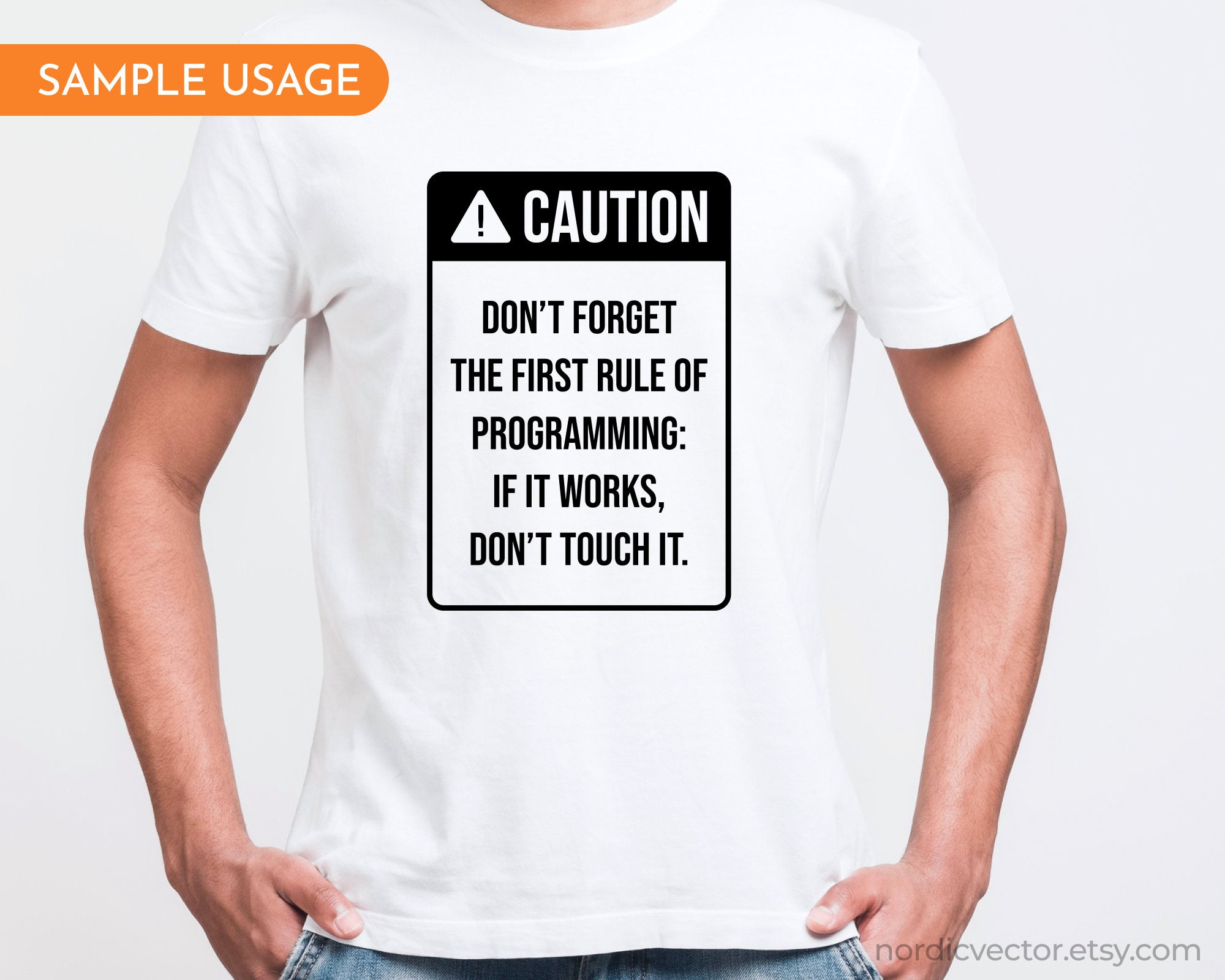 Funny Programmer Warning Sign Svg, Coder Quote Svg, Programmer Svg, Png ...