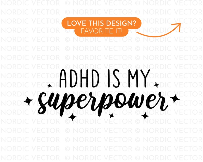 ADHD is My Superpower Svg, ADHD Svg, ADHD Quotes Svg, Neurodiversity ...