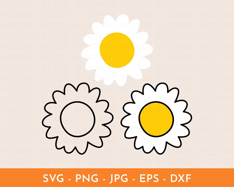Daisy SVG, Daisy Flower Svg, Retro Daisy Png, Summer Svg, Spring Svg ...
