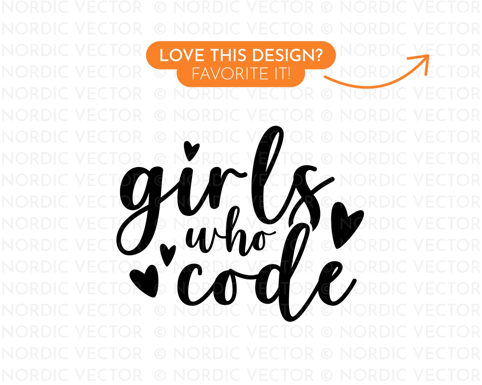 Girls Who Code Svg, Programmer Svg, Cute Coder Girl Quote Svg, Png, Dxf Clipart, Cut File for ...