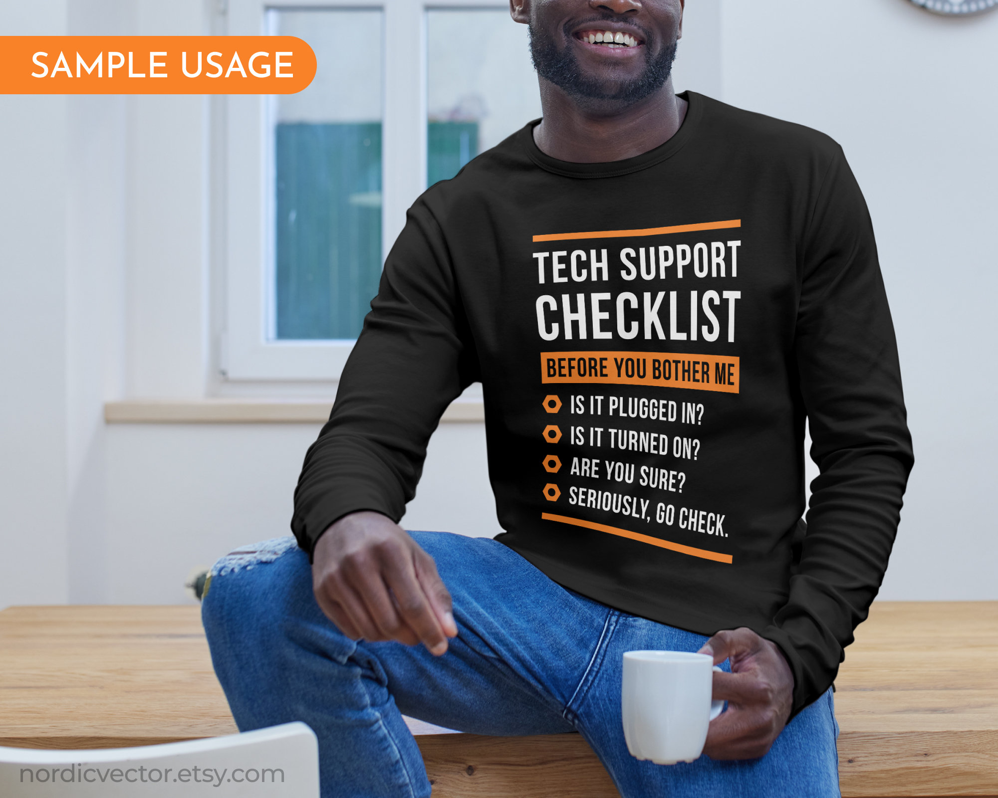 Tech Support Checklist Svg, Techie Geek Nerd Svg, Funny Quote Png, Dxf ...