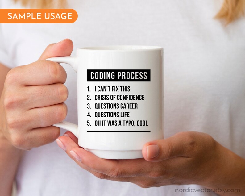 Funny Programmer Svg, Coding Process Steps Svg, Programming Svg, Png ...