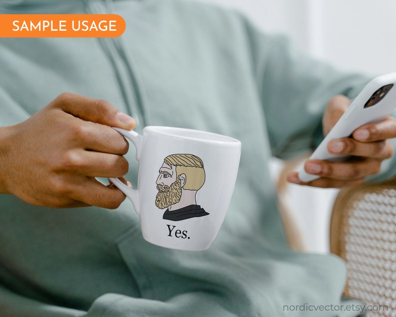 Yes Chad Meme Svg Bundle, Nordic Man Svg, Funny Meme Svg, Nordic Gamer ...