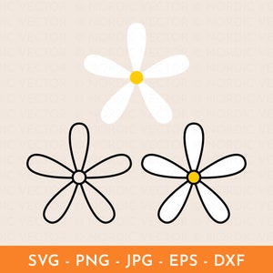 Daisy SVG, Daisy Flower Svg, Retro Daisy Png, Summer Svg, Spring Svg ...