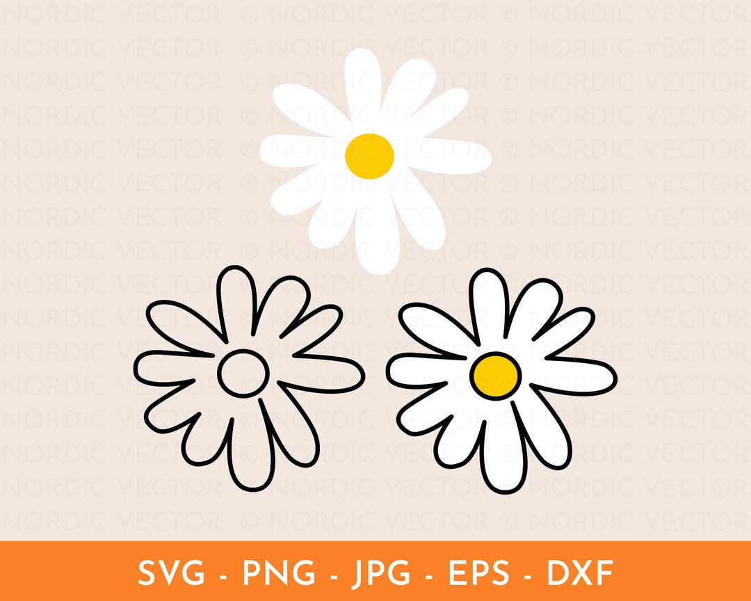 Daisy SVG, Daisy Flower Svg, Retro Daisy Png, Summer Svg, Spring Svg ...