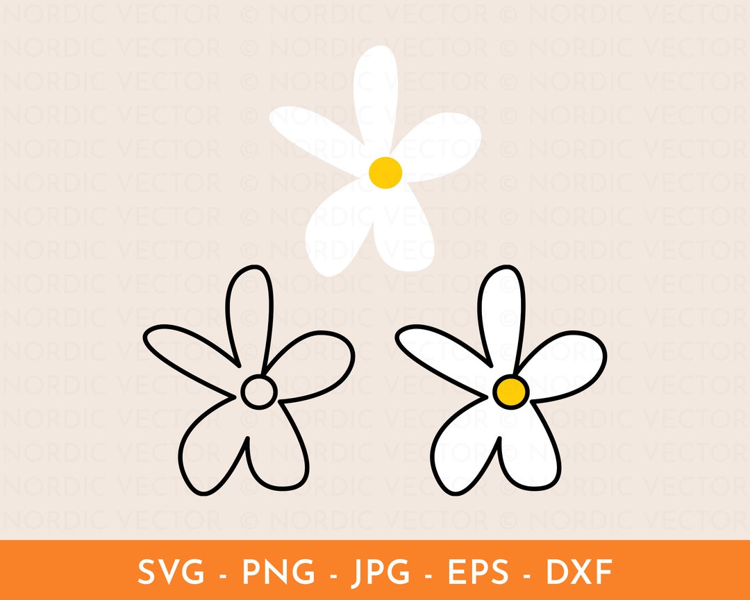 Daisy SVG, Daisy Flower Svg, Retro Daisy Png, Summer Svg, Spring Svg ...