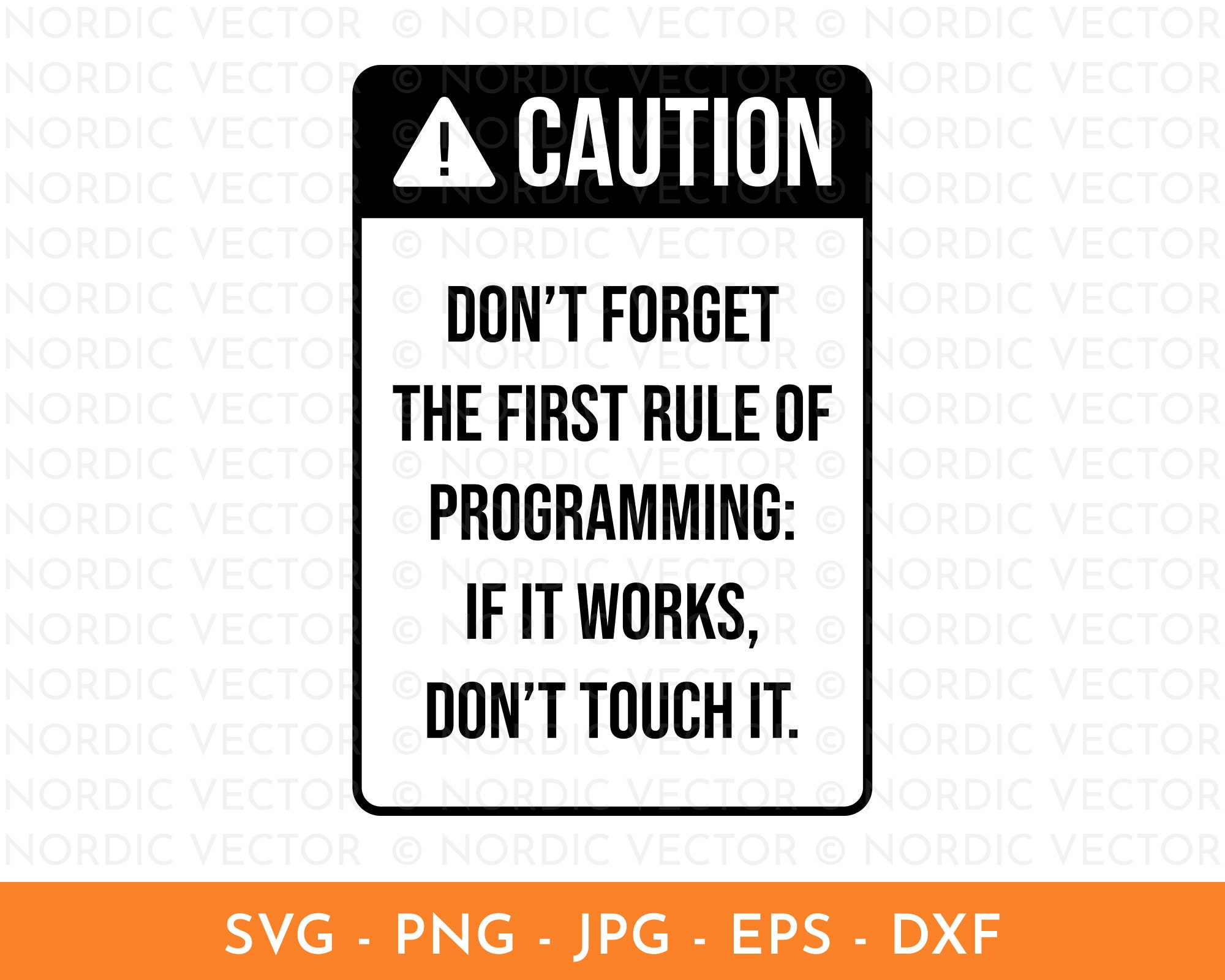 Funny Programmer Warning Sign Svg, Coder Quote Svg, Programmer Svg, Png ...