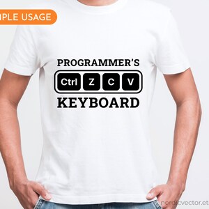 Funny Programming Svg, Programmer's Keyboard Svg, Coder Svg, Geek Png, Dxf ︱ Clipart, Cut File ...