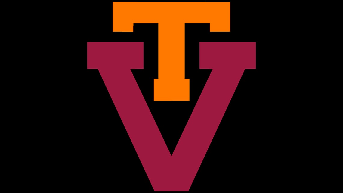 Virginia Tech Hokie VT Dangle Seed Bead Fringe Earrings in Maroon and ...