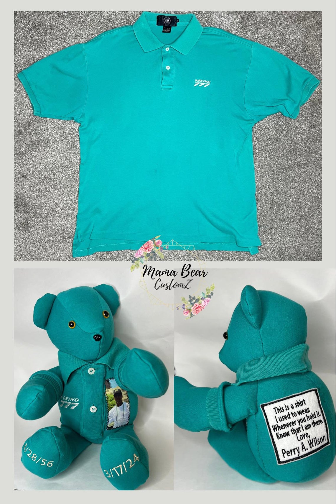 Memory Bears From Clothing Forever Gifts Personalized Gifts - Etsy