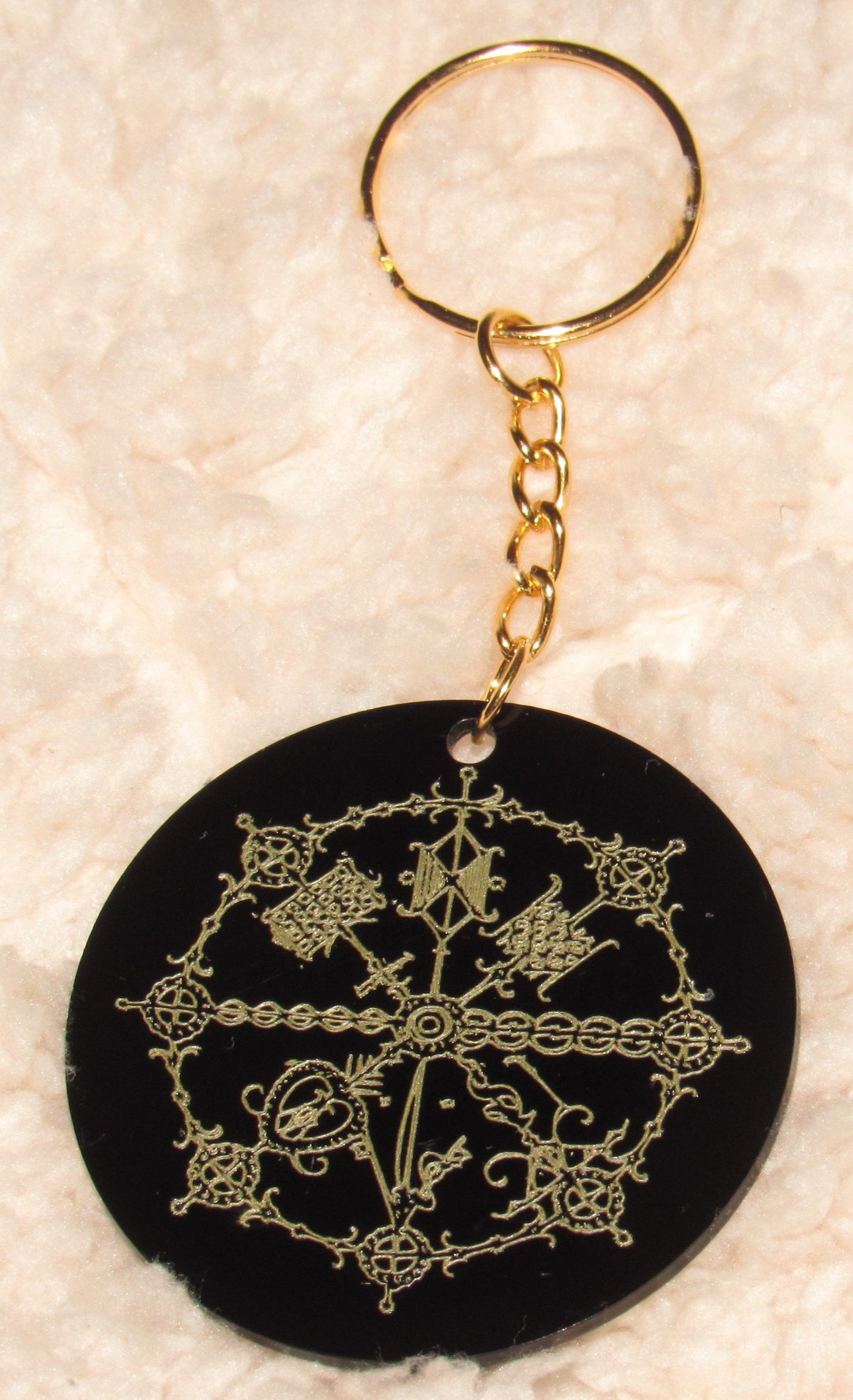 Key Ring Vèvè Milokan, Erzulie Dantor, Erzulie Freda Damballa, Azaka ...