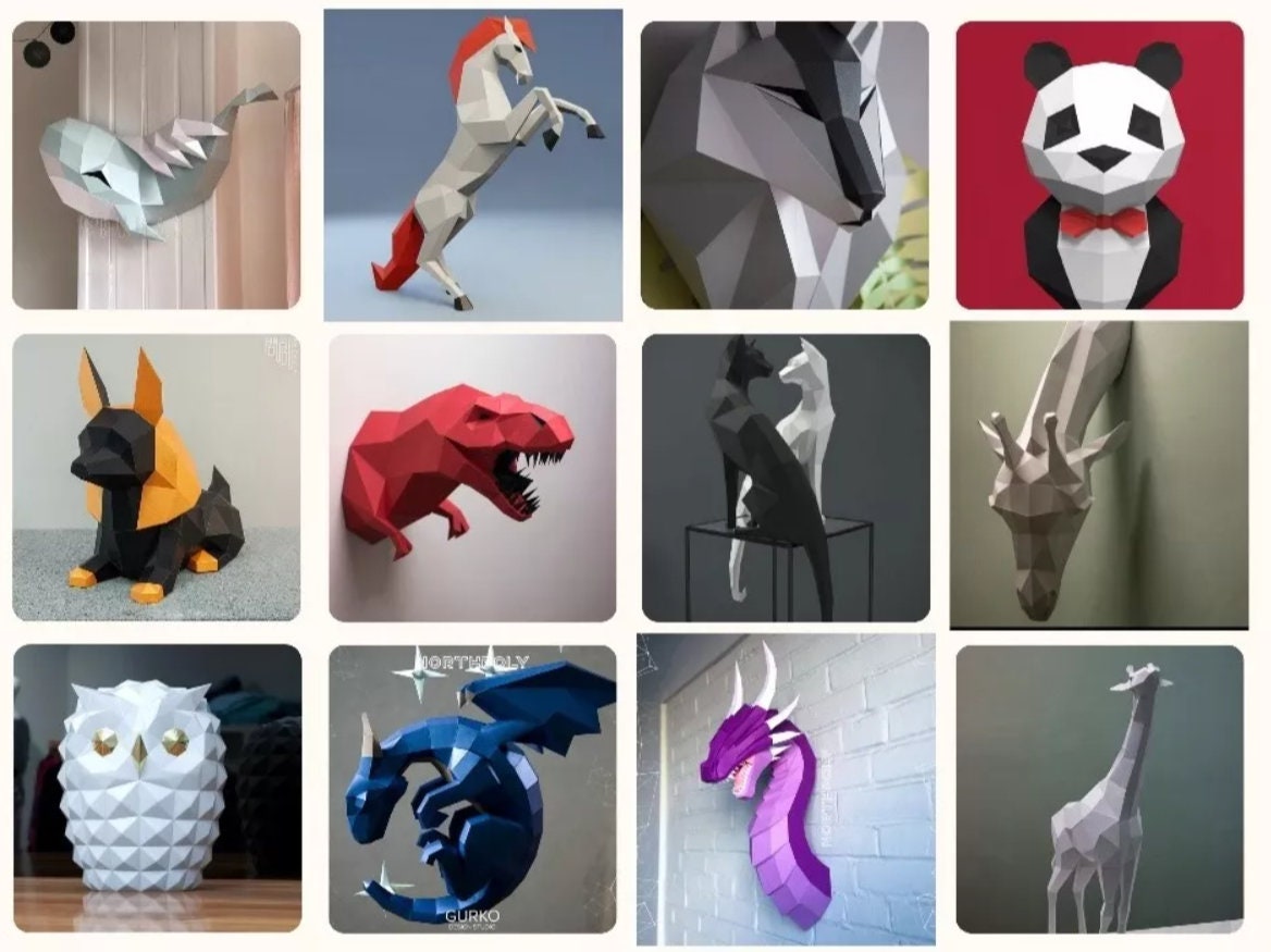 PAPERCRAFT more than 10k designs in the cloud - Etsy México