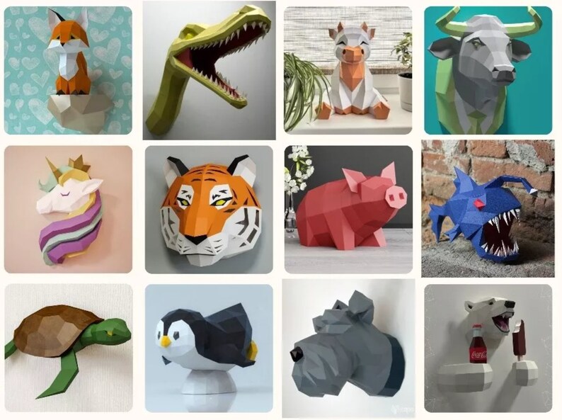PAPERCRAFT more than 10k designs in the cloud - Etsy México