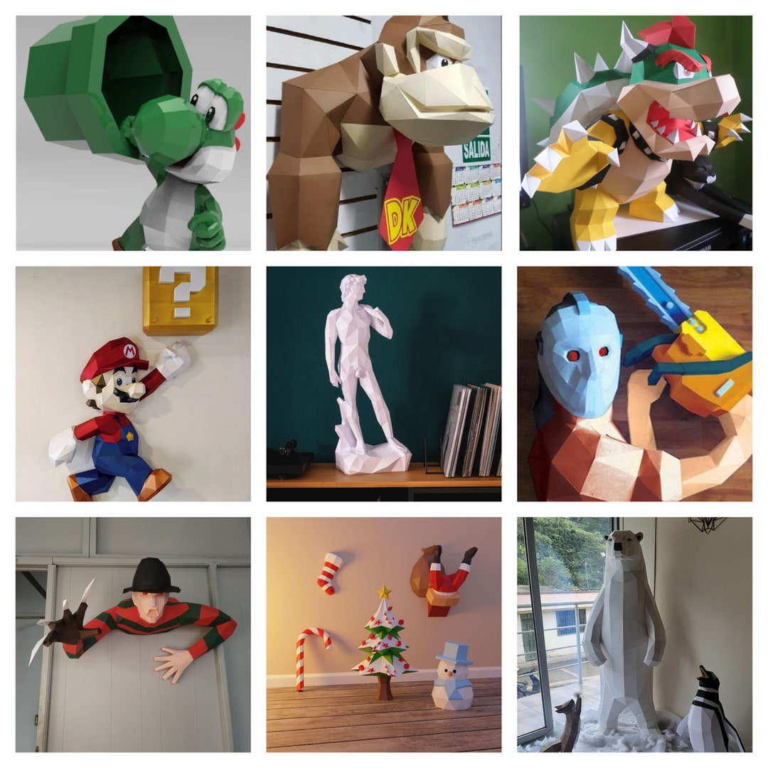 PAPERCRAFT more than 10k designs in the cloud - Etsy España