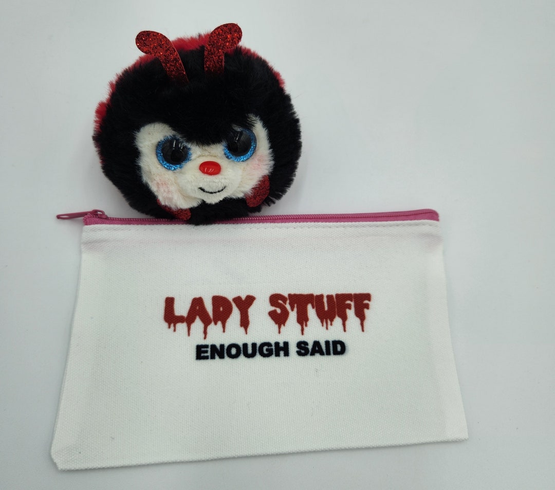 Lady Stuff Funny Cosmetic Bag Svg, Toiletry Bag Svg, Period Bag Sayings ...