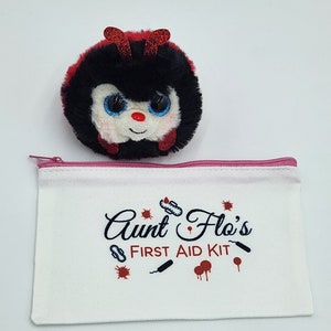 Aunt Flo's First Aid Kit Funny Cosmetic Bag Svg, Toiletry Bag Svg ...