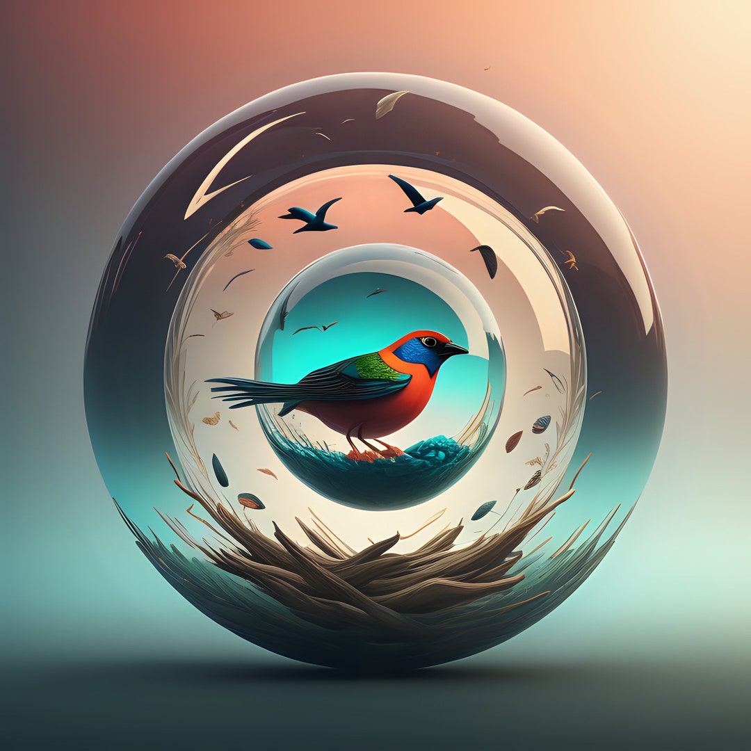 Digital Bird AI Picture Image Birds - Etsy