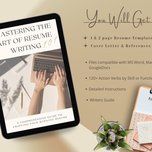 Resume Template, Resume, CV Template, Professional Resume, Modern ...