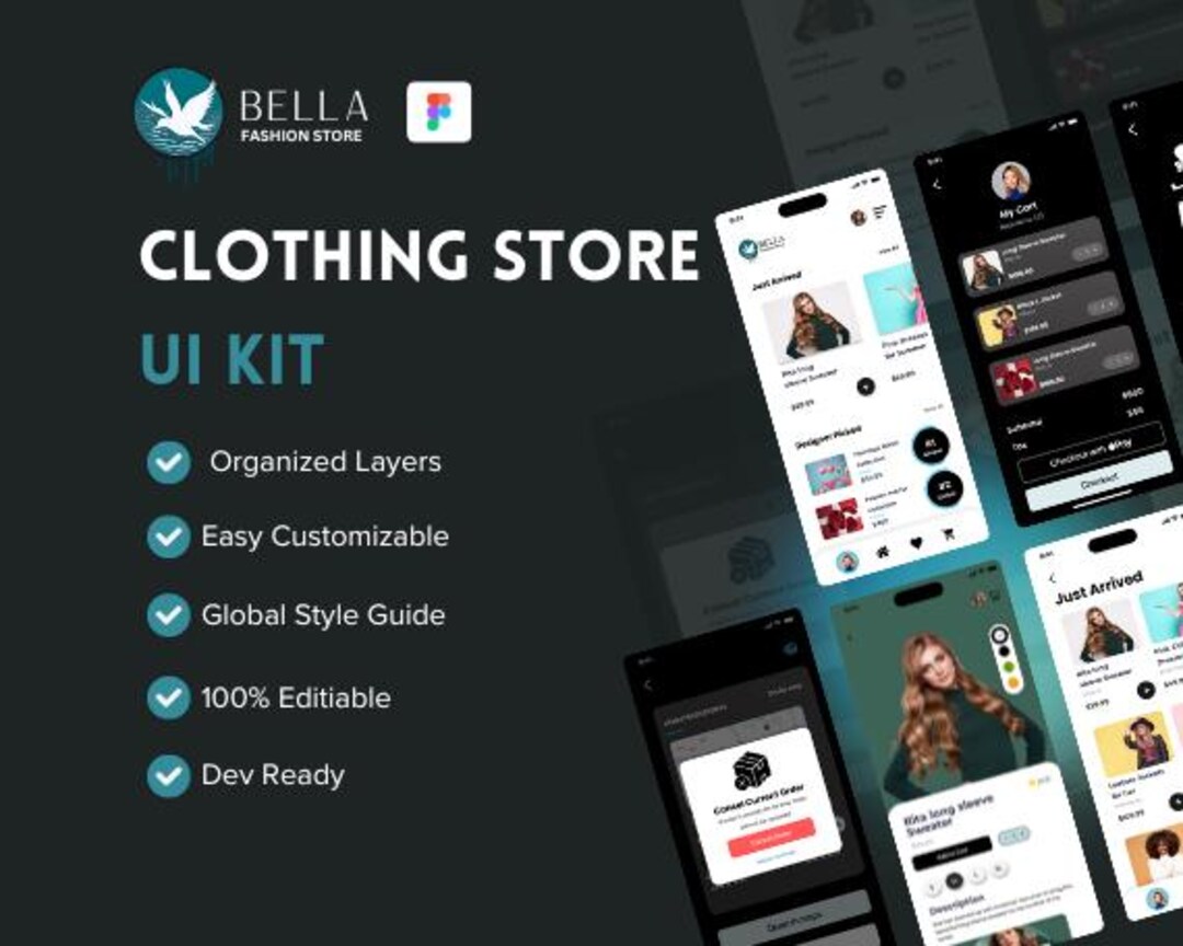 Clothing Store UI KIT - Etsy
