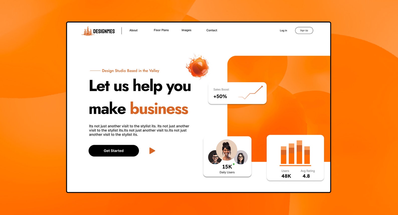 Hero Page UI Kit for Figma - Etsy