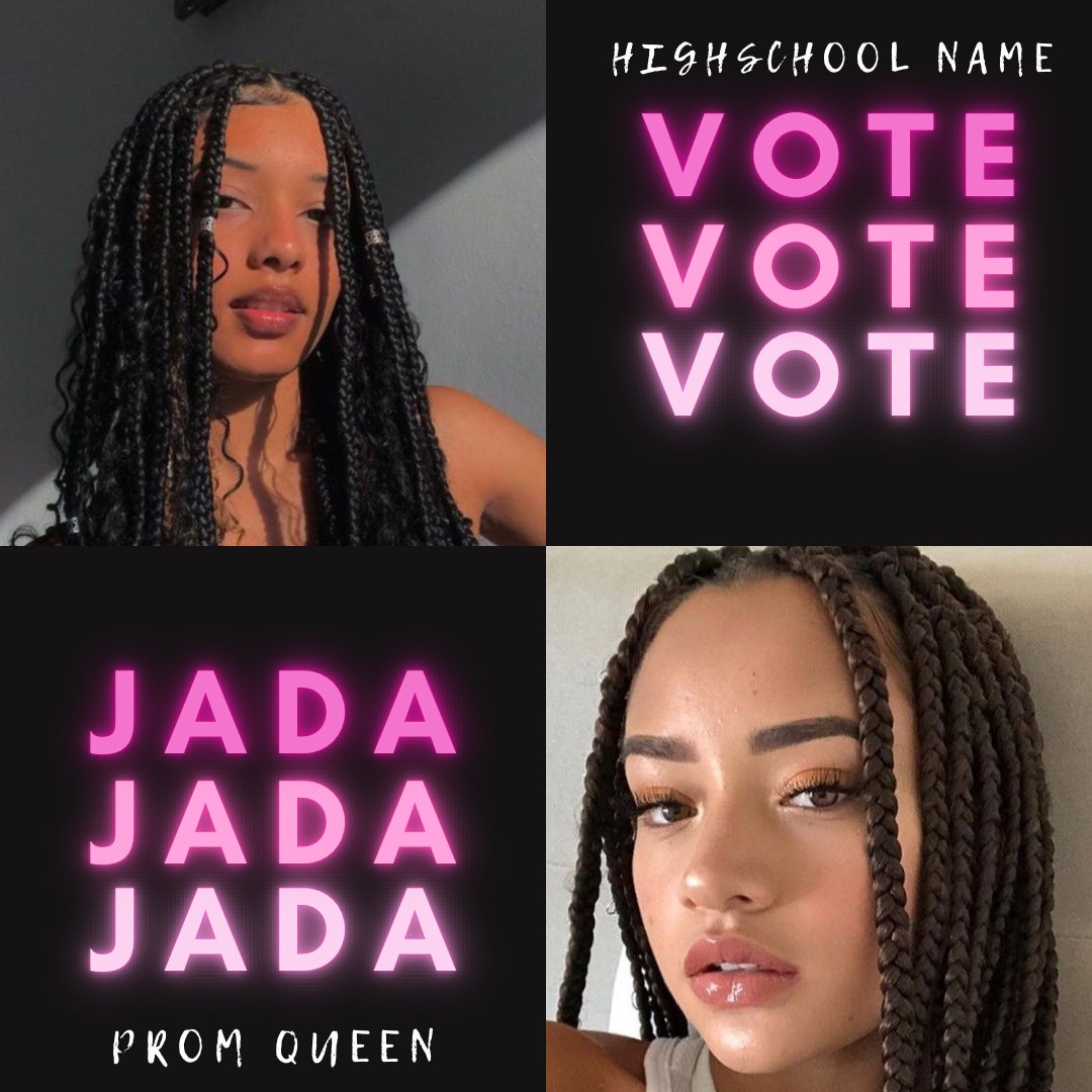 Prom/homecoming Queen Vote for Me Flyer - Etsy