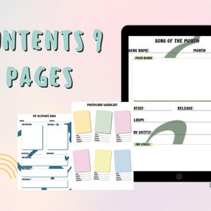 Digital Kpop Tracker, Planner, Digital Download, Druckbar, ästhetischer ...