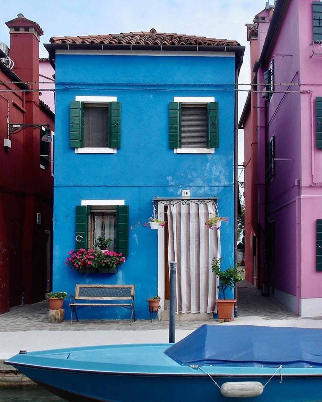 Burano Blue House Print: Venice, Italy Photography (digital Download ...